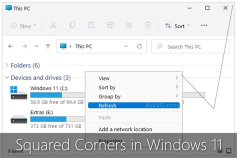 [tip] How To Disable Enable Rounded Corners In Windows 11 Askvg