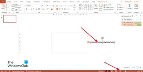 how to create a scrolling text in powerpoint