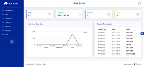 pos mini simple point of sale system by devclub codester