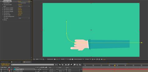 after effects bend and animate along path