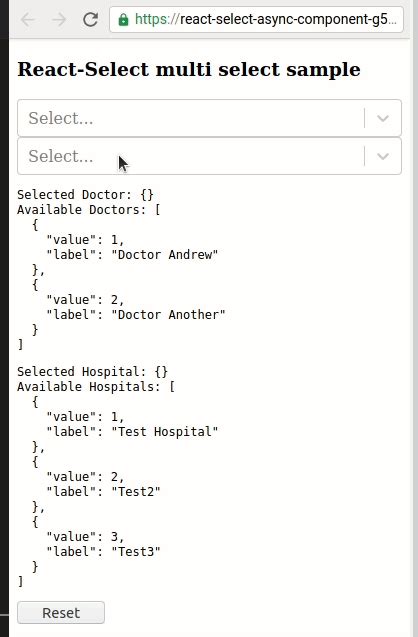 reactjs how can i load multi select dynamically [react select