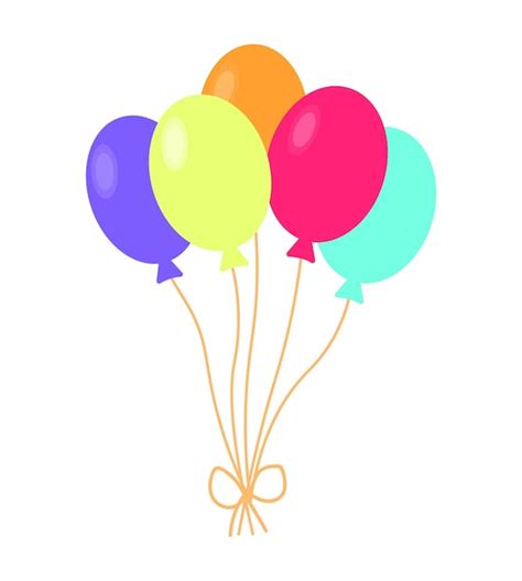 Grappes Et Groupes De Ballons Dhélium Colorés Illustration Vectorielle