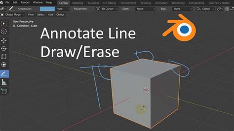 blender 2 93 annotate line how to draw or erase youtube