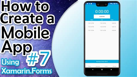 xamarin forms tutorial 7 finishing the timeclockpage functionality