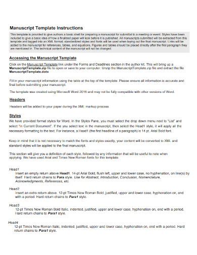 Manuscript 50 Examples Definition Format How To Write How To