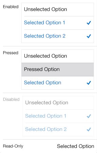alta mobile checkbox set