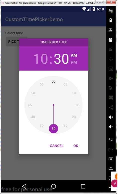 android timepicker minutes to 15 itcodar