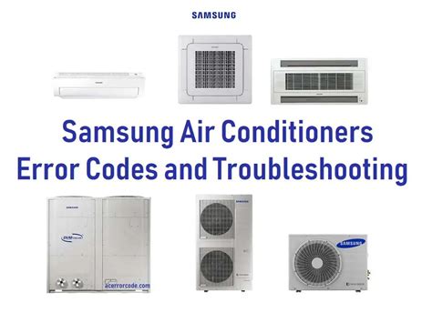 View All Samsung Ac Error Codes List