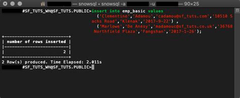 getting started with snowsql