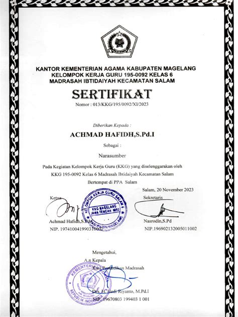 Sertifikat Kkg 2023 Pdf