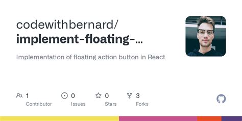 github codewithbernard implement floating action button in react
