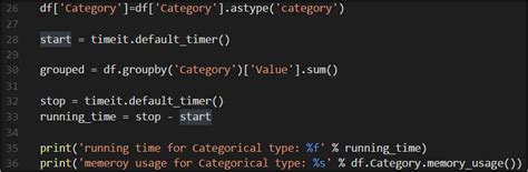 why bother to use pandas “categorical” type in python azure data