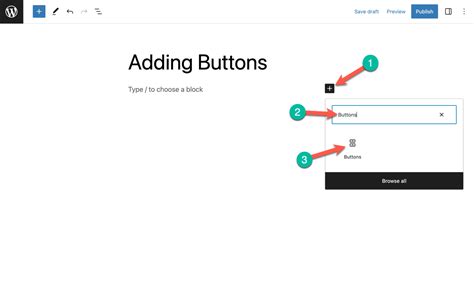 how to add buttons in wordpress with or without plugin