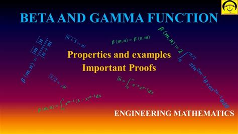 beta and gamma function part 1 definitions and properties with proofs