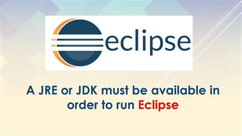 a jre or jdk must be available in order to run eclipse no jvm was