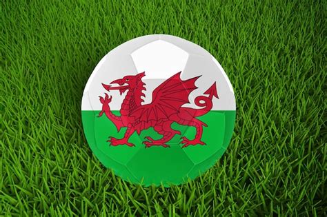Premium Photo Wales Flag Football World Cup