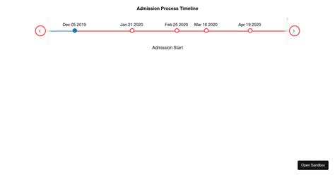 react horizontal timeline examples codesandbox