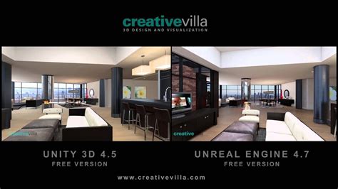 unity vs unreal architectural visualization youtube