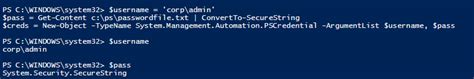 secure password credentials encryption in powershell scripts