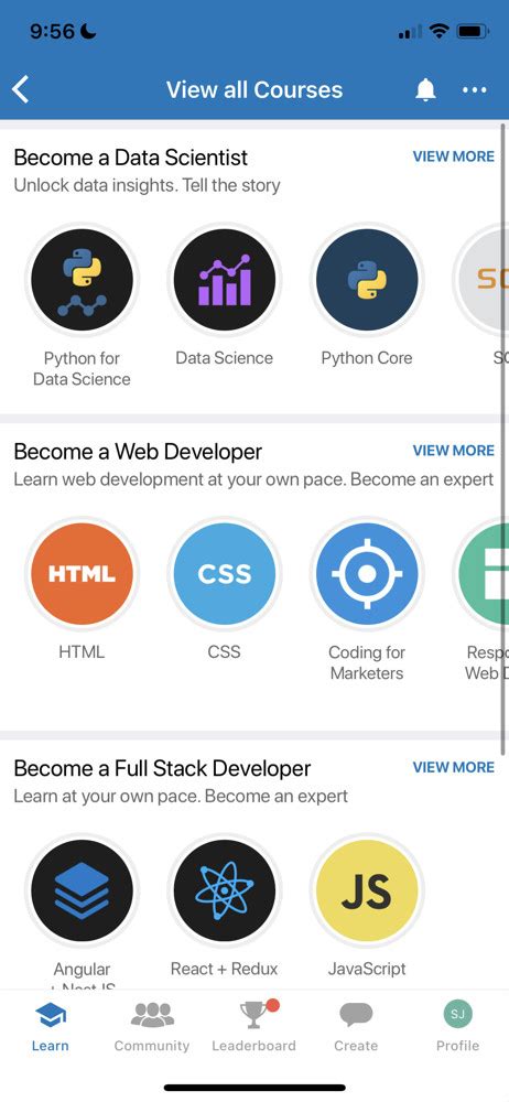 sololearn ios app screenshots