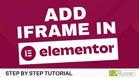 how to add iframe in wordpress using elementor youtube