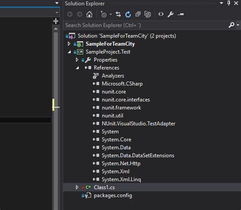 continuous integration msbuild not working with nunit in teamcity