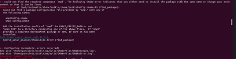 could not find a package configuration file provided by ompl with any