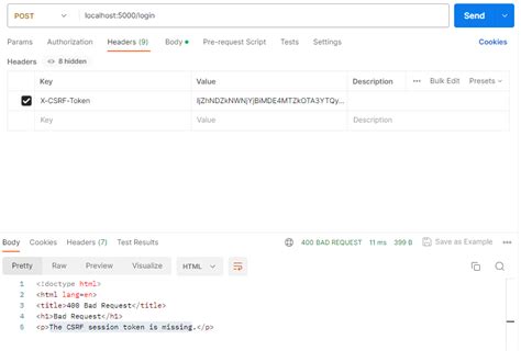 addressing a bad request csrf token missing error troubleshooting