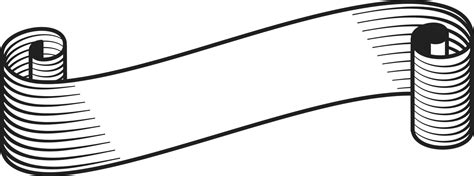 Retro Ribbon Scroll Vector Free Vector 4vector