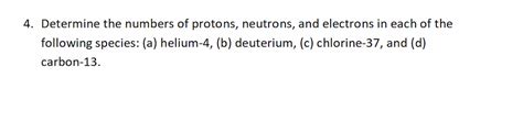 Answered Determine The Numbers Of Protons … Bartleby
