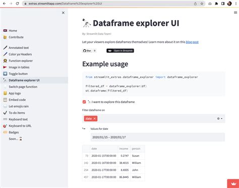 discover and share useful bits of code with the 🪢 streamlit extras