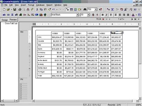 using advanced cross tab features using cross tabs for summarized