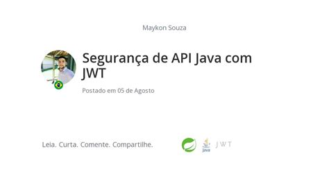 segurança de api java com jwt
