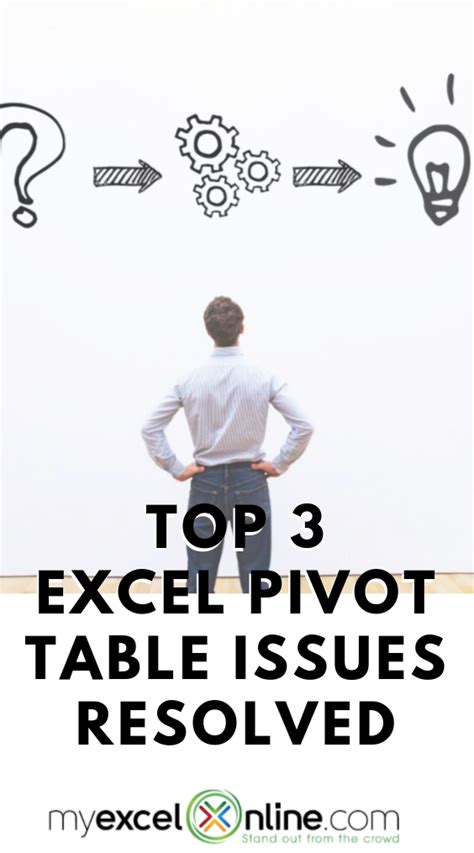 top 3 excel pivot table issues resolved myexcelonline