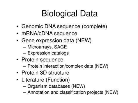 Ppt Biological Databases Powerpoint Presentation Free Download Id