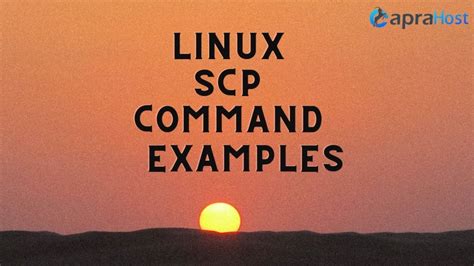 Linux Scp Command Examples