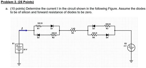 Solved Problem 2 25 Points 10 Points Determine The Current In The