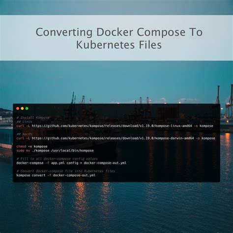 converting docker compose to kubernetes files dockers computer