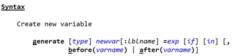 Stata Command Syntax How To Write Commands In Stata The Data Hall
