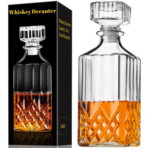 Buy Paracity Whiskey Decanter 30oz Decanters For Alcohol With Glass