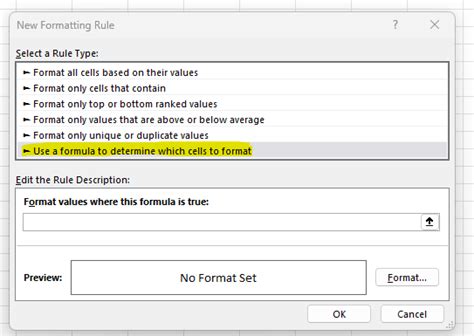 excel conditional formatting ignores empty cells with operator xlless