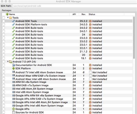 sdk react native build issues android for mac stack overflow