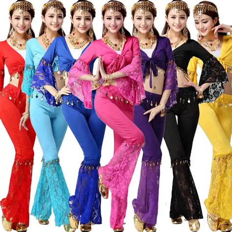 2016 2pcs Set Sexy Belly Dance Costume Bollywood Costume Indian Dress