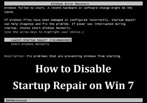 How To Disable Startup Repair Windows 7 [2024 New ] Easeus