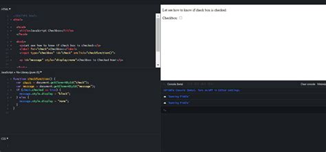 javascript でチェックボックスがオンになっているときにテキストを表示する delft スタック