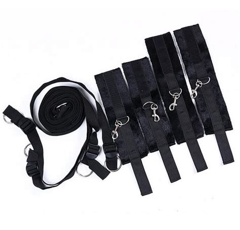 New Bed Restraint System Pleasure Bed Bondage Handcuffs Leg Cuffs Bdsm