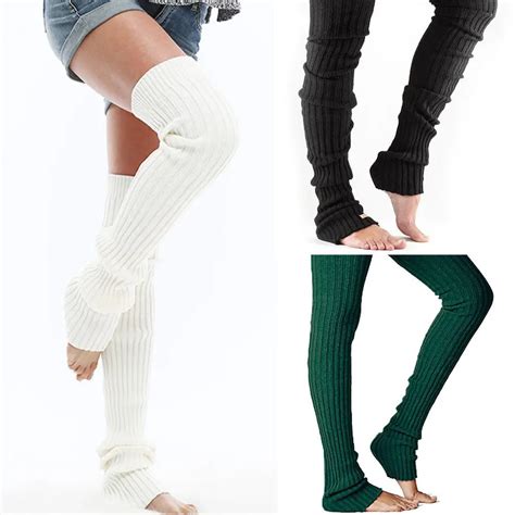 Women Winter Knit Over Knee Long Boot Thigh High Warm Stocking Leggings