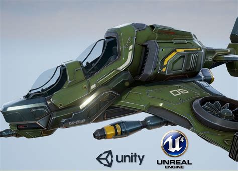 3d asset low poly scout spaceship game model cgtrader