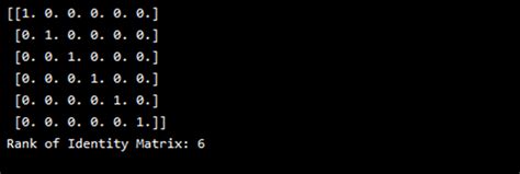 Numpy Linalg Matrix Rank Explained Askpython