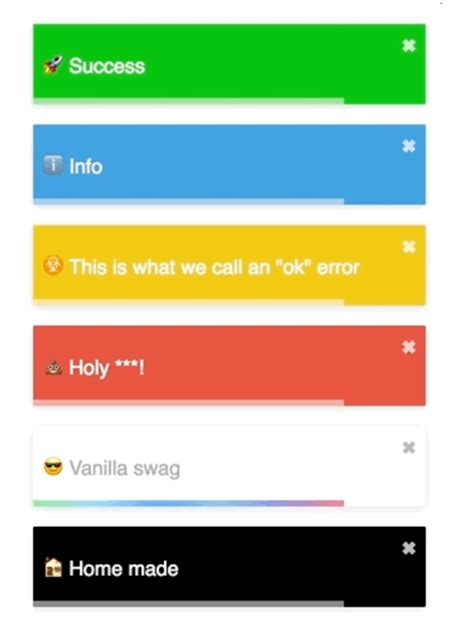 javascript need single block for all react toast messages either